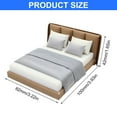 1/20 Dollhouses Bedroom Accessory Cream Double Bed with Beddings ...