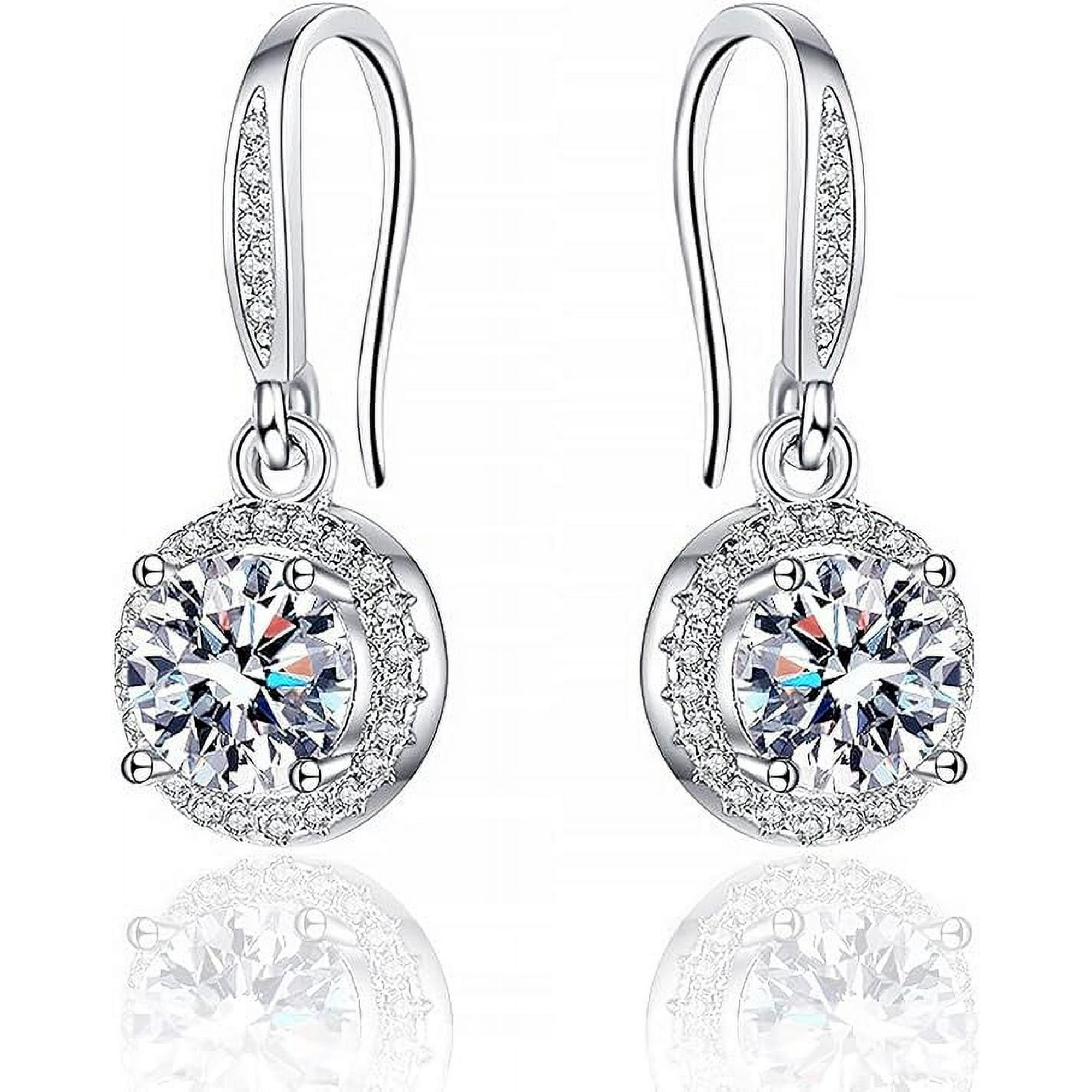 Click here for Ssuperp Silver Drop Earrings For Women Girls  Dang... prices