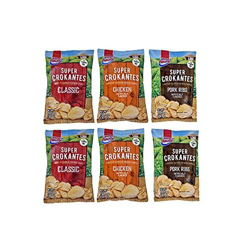 Super Ricas Flavored Potatoe Chips , Plantain Chips. Crockantes 6 Pack ...