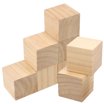 Unfinished Wood Cubes 3 inch, Pack of 10 Large Wooden Cubes for Wood ...