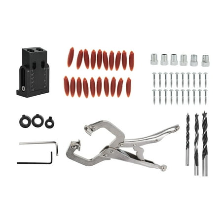 Degree Pocket Hole Jig,56Pcs Pocket Hole Jig Pocket Hole Jig Oblique ...