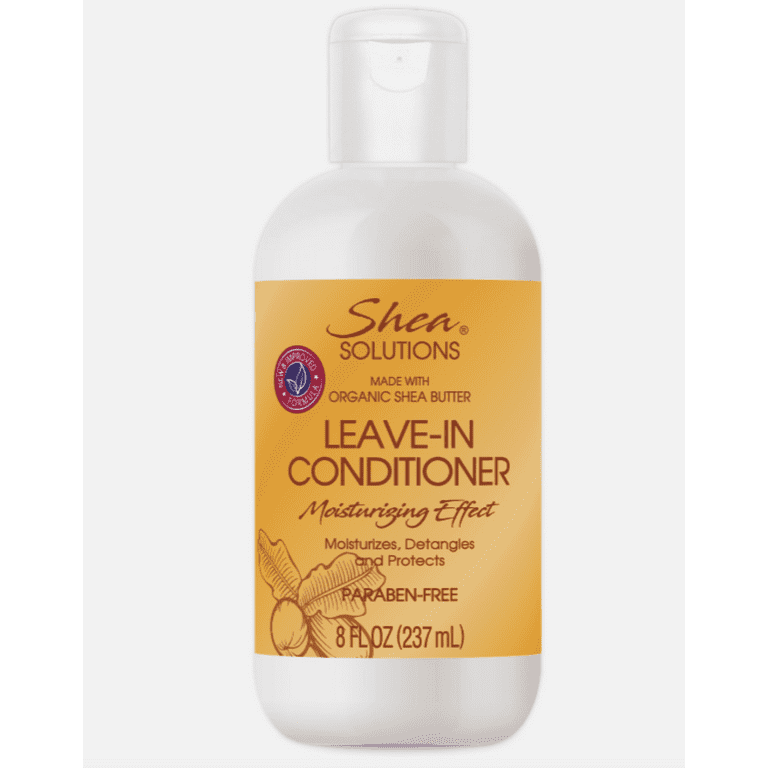 Simply Shea Leave in Conditioner with Organic Shea Butter Paraben free 8 Oz 2 Pack