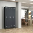 SUPEER Metal Storage Locker Cabinet for School Office Gym Bedroom, 3 ...