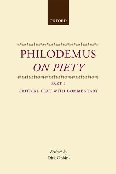 Pre-Owned Philodemus on Piety : Critical Text With Commentary - Walmart.com