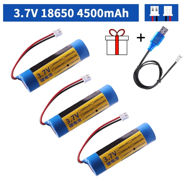 4500mah 3.7 V 18650 Battery Pack Xh2.54-2p Plug Li-lon Rechargeable ...