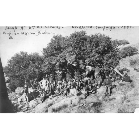 U.S. Cavalry, 1885. /Ntroop A Of The 6Th U.S. Cavalry At A Halt On The ...
