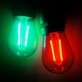 LIDUI-24 Pack S14 LED Red Light Bulb Green Light Bulb, Shatterproof 2 ...