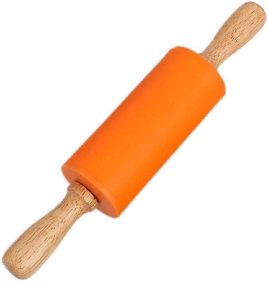 Rotating Silicone Rolling Pin Dough Noodle Making Tool Bread Pastry ...