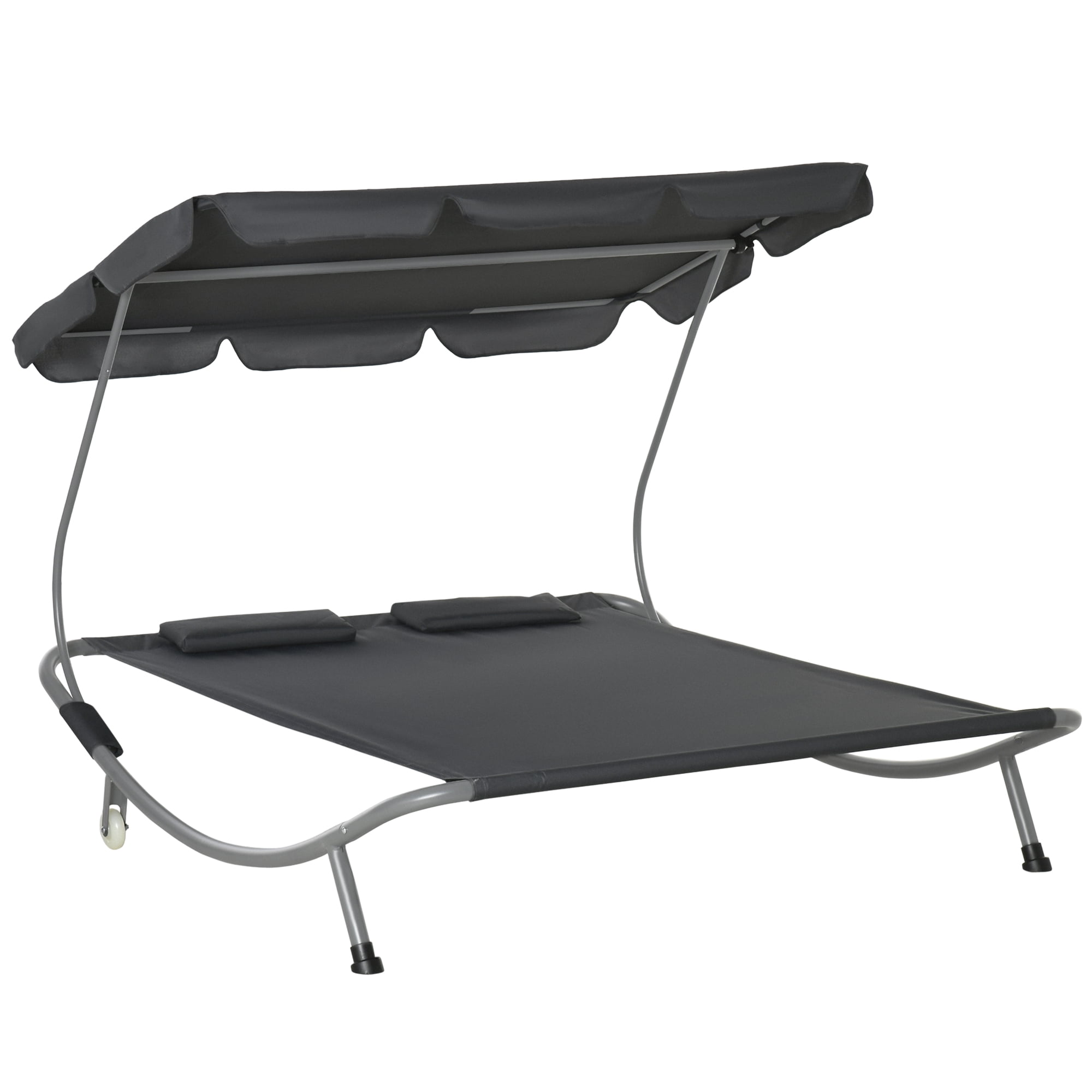 Click here for Outsunny Double Patio Lounger With Adjustable Cano... prices