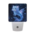 2PCS LED Night Light Auto On/Off Sensor Warm Light Dusk to Dawn for ...