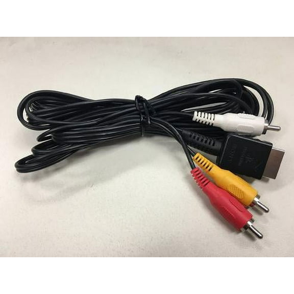 GRONWEVY PS2 PS3 AV Cable, 1.8M RCA Composite Audio Video Cable for ...