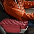 2. Ergonomic Car Console Cushion With Nonslip Base, Soft Leather ...