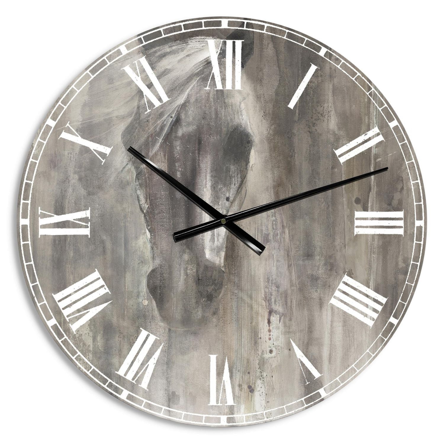 Click here for Designart farmhouse Horse Farmhouse Wall Clock prices
