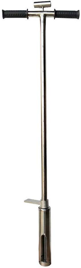 INTBUYING Soil Probe Sampler with Foot Peg Sample Ejector Stainless ...