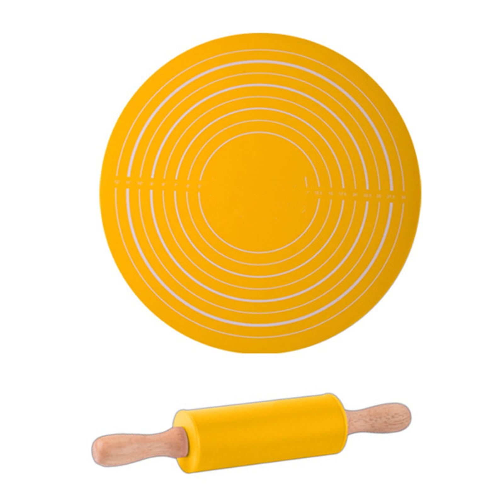 Hesroicy 1 Set Rolling Pin with Reusable Food Grade Non-stick Silicone ...