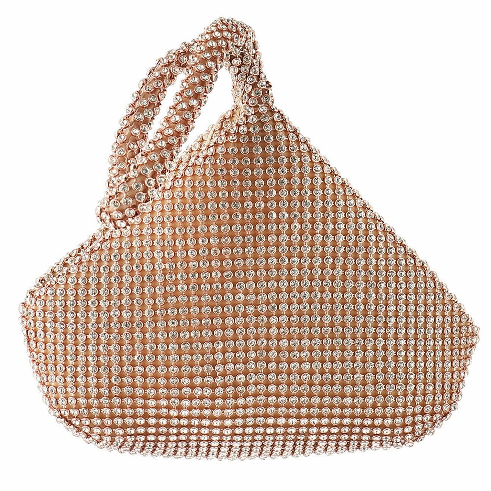 CJC Women's Evening Bag Triangle Luxury Full Rhinestones Fashion ...