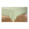 Lintex Linens Homespun Check 100% Cotton Woven Fringed Tablecloth 52 ...