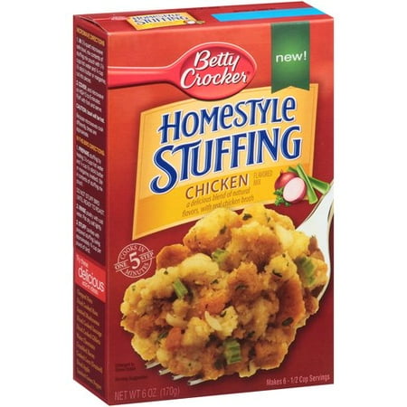 Betty Crocker Homestyle Chicken Stuffing, 6 oz - Walmart.com