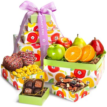 Golden State Fruit Happy Birthday Cheese, Nuts & Fresh Fruit Gift ...