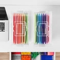 The Home Edit Office File Box with Top Handle, Clear Plastic, 13.3" x 7 ...