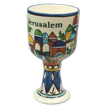 Miriam Seder Kiddush Ceramic Passover Cup or goblet and plate - 6 ...