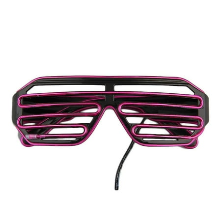 SICED Plastic Led Glasses Light Up Shades Flashing Rave Wedding Party ...