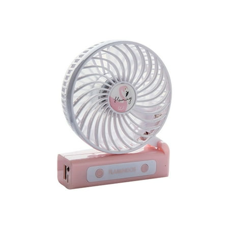 Cartoon Flamingo Hand-held Desk Fan Cooler Handheld Air Conditioner Fan ...
