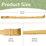 BambooMN 17 Inch Bamboo Wooden Back Scratcher Knobby Massage Roller ...