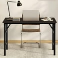 HYEASTR Folding Desk, Small Foldable Desk 39.4" for Small Spaces, Space ...