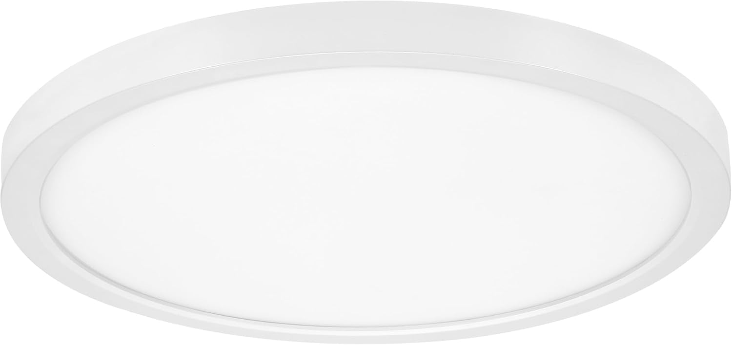14 in. LED Flush Mount Ceiling Light, 2500 Lumens, 5 CCT 2700K/3000K ...