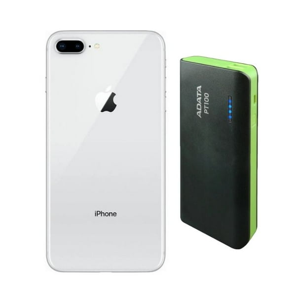 Smartphone iPhone 8 Plus Reacondicionado 64gb Plata + Power Bank 10,000mah Apple iPhone 2017 ...