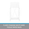 SSWBasics Tissue Paper Rack - White Wire - Floor Standing (23"W x 15½"D ...