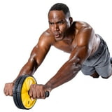 Athletic Works Dual Ab Wheel, 7" Diameter, Core Strength, Abdominal ...