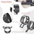 24 Pcs 0.79"(20mm) Black Spring Band Hose Clamps, Constant Tension ...