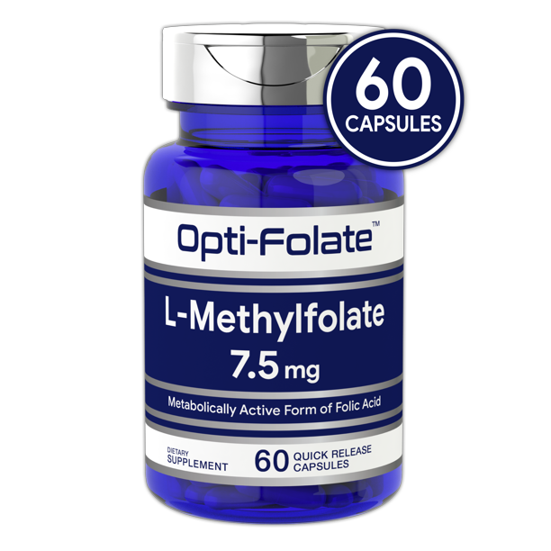 L Methylfolate 7.5 mg | 60 Capsules | Optimized and Activated | Non-GMO ...