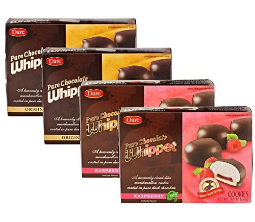 Dare Whippet Pure Chocolate Marshmallow Cookies Variety 4-Pack, 8.8 oz ...