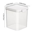 Transparent Airtight Storage Jars for Kitchen Snacks - Plastic Food ...