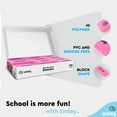 Enday Pencil Erasers Bulk Drawing Rubber Eraser Beveled Large Pink 24 ...
