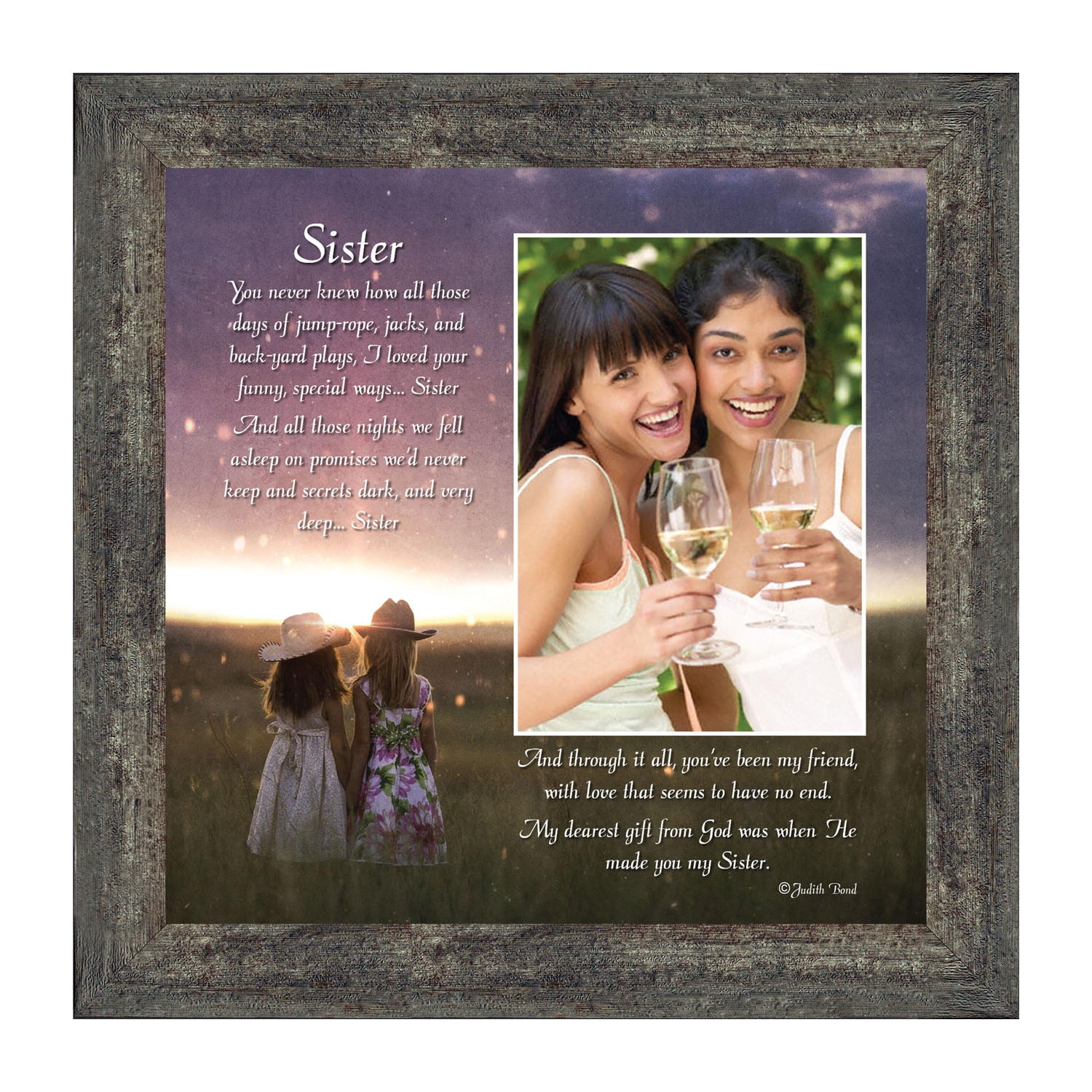 Sister, For My Sister, Special Gift for Sister from Sibling, Framed ...