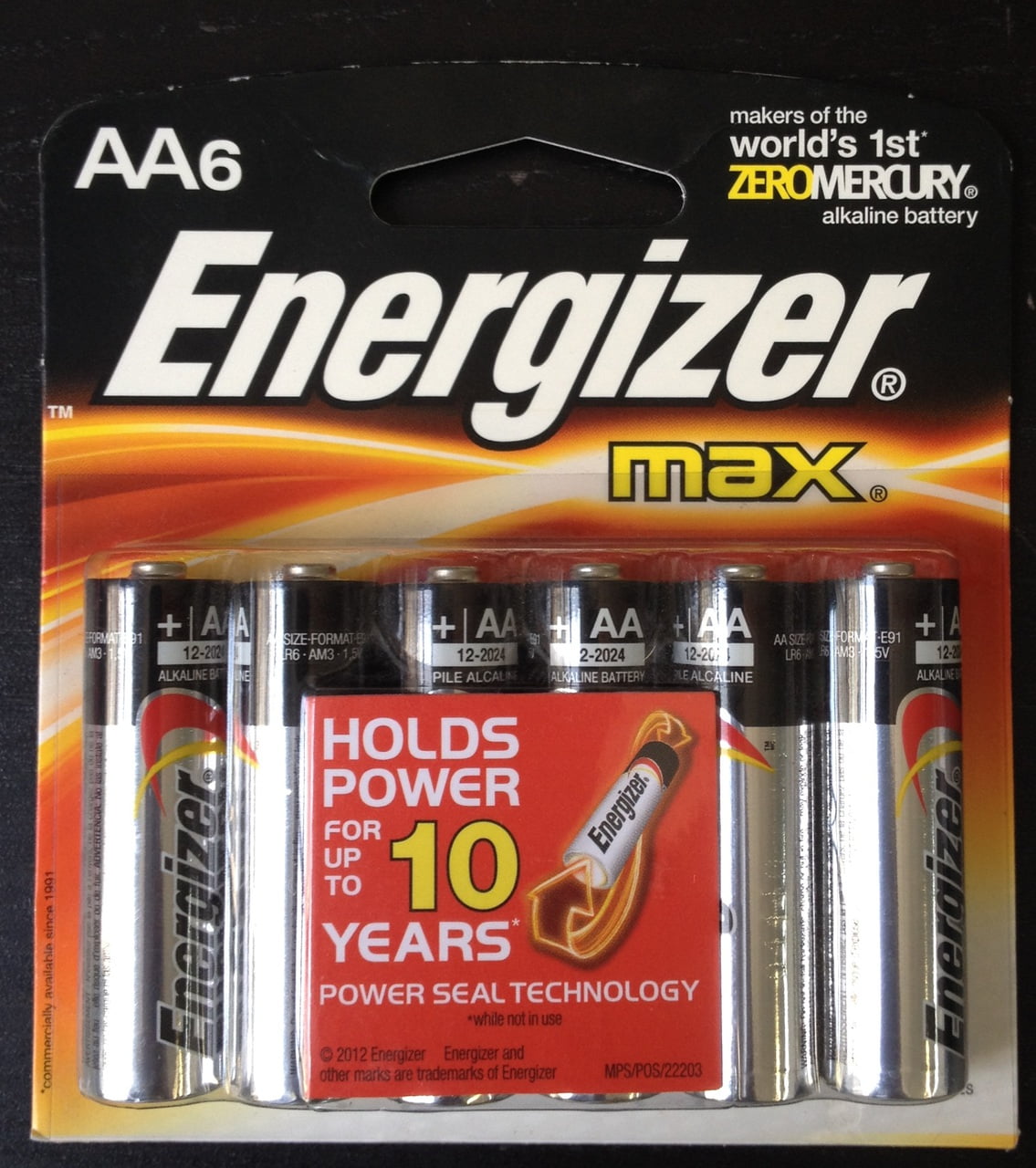 12 - Energizer MAX AA E91 1.5V Alkaline Batteries - 2 Retail Cards of 6 - Walmart.com