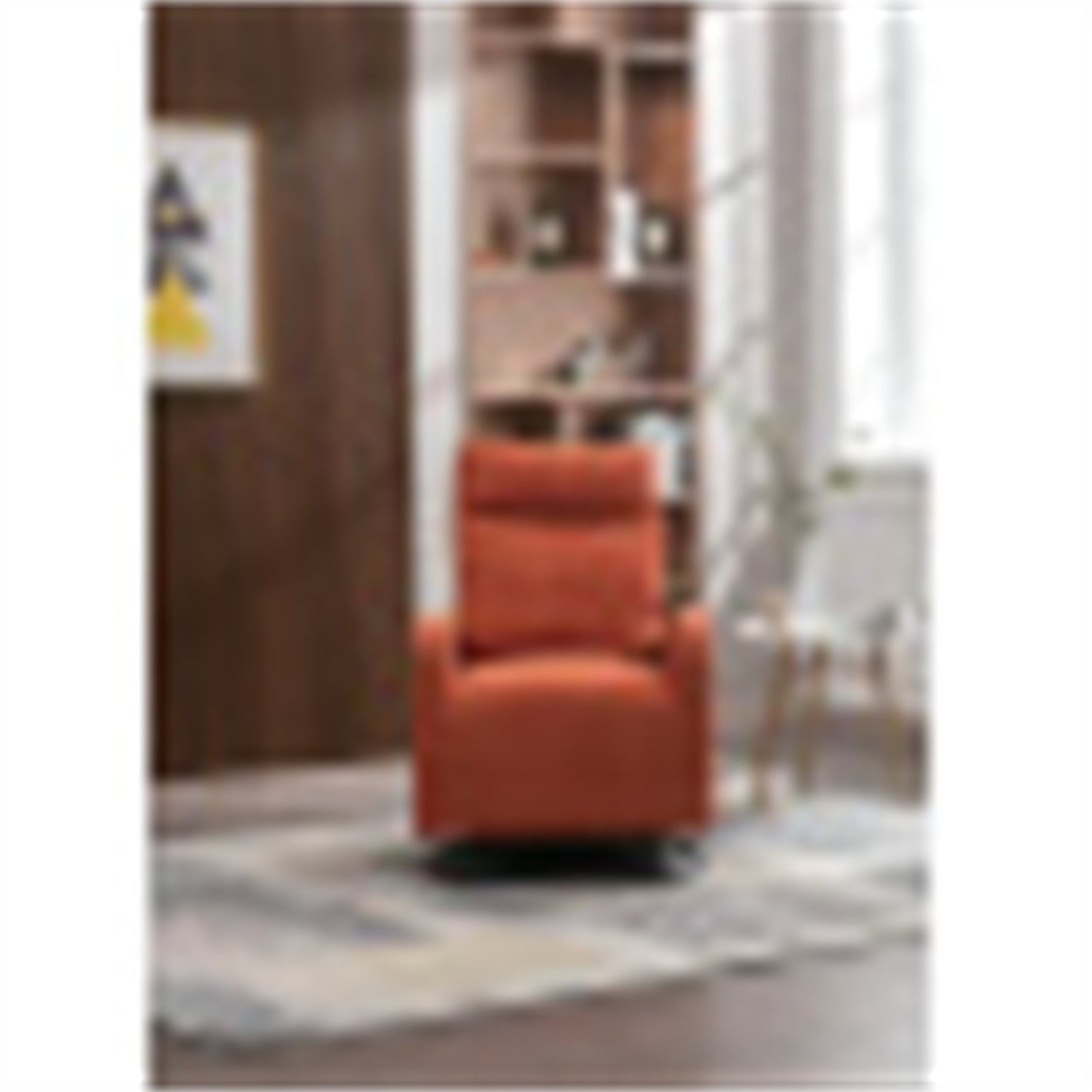 Swivel Glider Rocking Chair, Modern Upholstered Nursery Glider Rocker ...