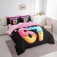 Feelyou Ice Cream 67 Number Drip Queen Bedding for Kids, Candy Waffle ...