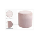 Meridian Furniture Roy Pink Ottoman/Stool - Walmart.com