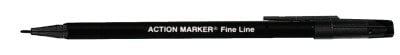 ACTION MARKER BLACK MEDIUM TIP - Walmart.com