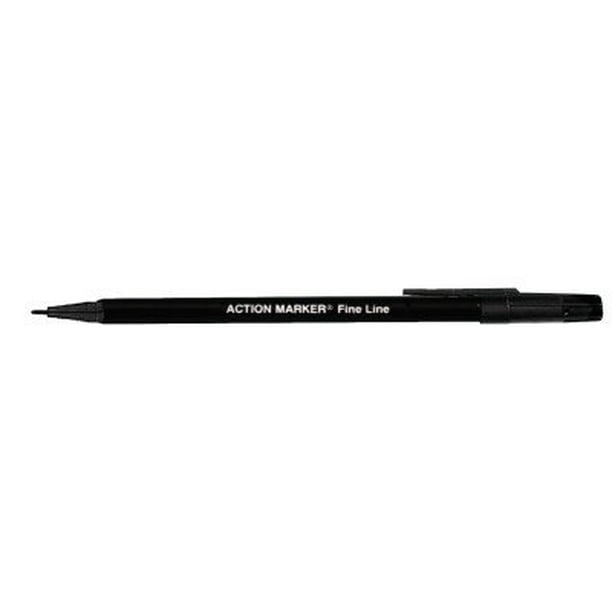 ACTION MARKER BLACK MEDIUM TIP - Walmart.com - Walmart.com