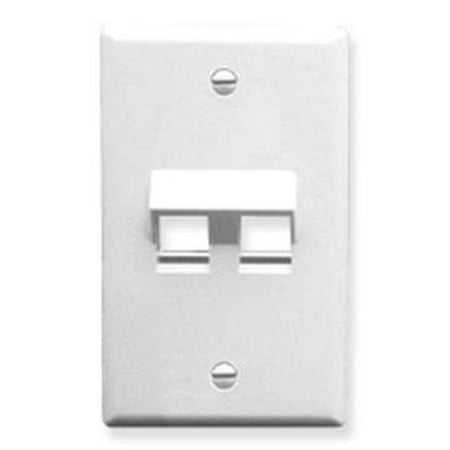 2-Port Angled Faceplate, 1-Gang, White - Walmart.ca