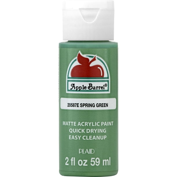 Apple Barrel Acrylic Craft Paint, Matte Finish, Spring Green, 2 fl oz ...