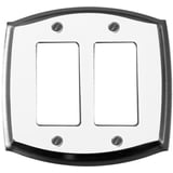 Atron Electro Industries Astoria Double Rocker Wall Plate - White ...