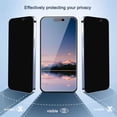 Anti-Spy Privacy Tempered Glass Screen Protector for iPhone 16/15/14/13 ...