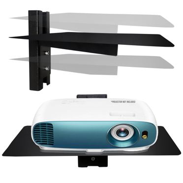 VIVO White Floating Wall Mount Tempered Glass Shelf for DVD Player ...